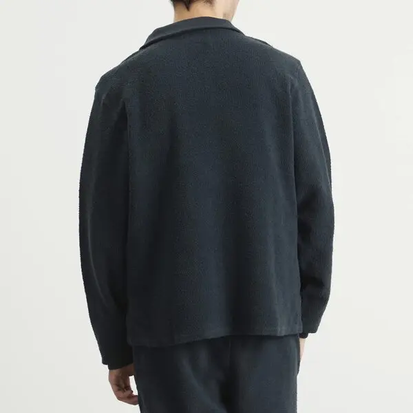 LES TIEN Inside Out Half Zip Yacht Pullover Sweatshirt