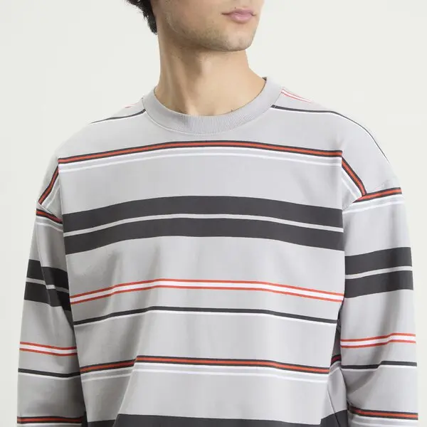 BEAMS Multi Stripe Long Sleeve T-shirt