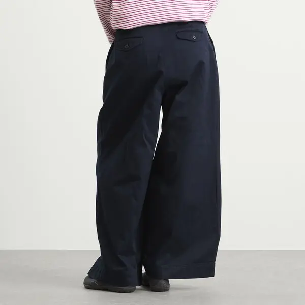 BEAMS Wide Leg Chino Pant