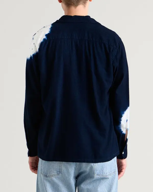NOMARHYTHM TEXTILE Hand Dye Shibori Flannel Shirt