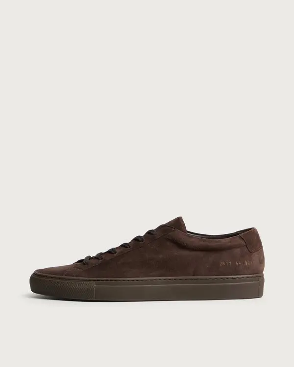 COMMON PROJECTS Achilles Suede Sneakers - Dark Brown
