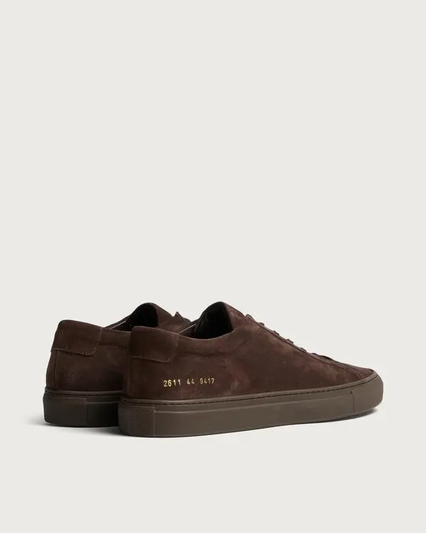 COMMON PROJECTS Achilles Suede Sneakers - Dark Brown