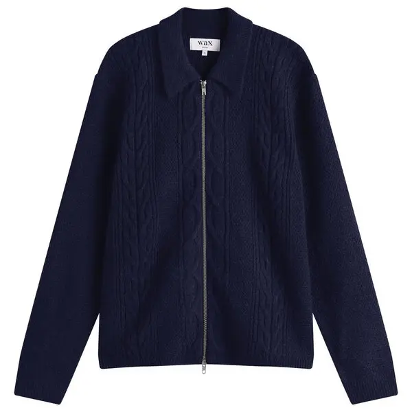 WAX LONDON Friar Zip Knit Jacket