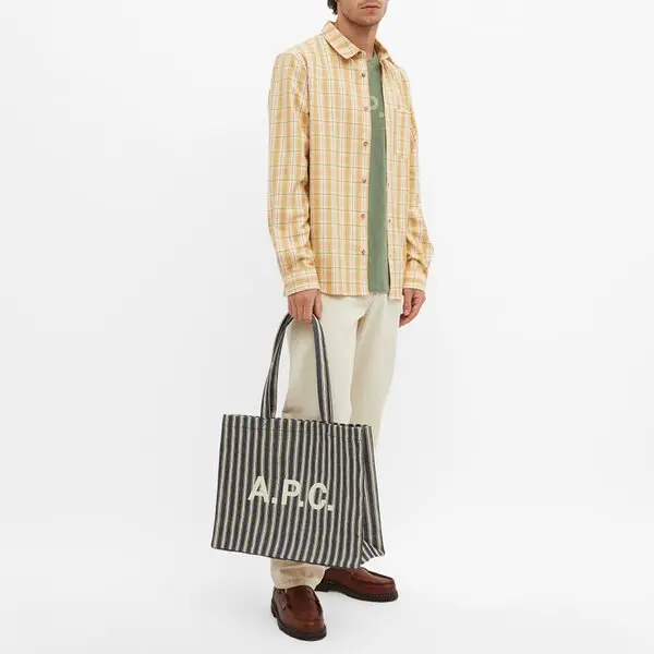 A.p.c. Diane Stripe Shopping Tote