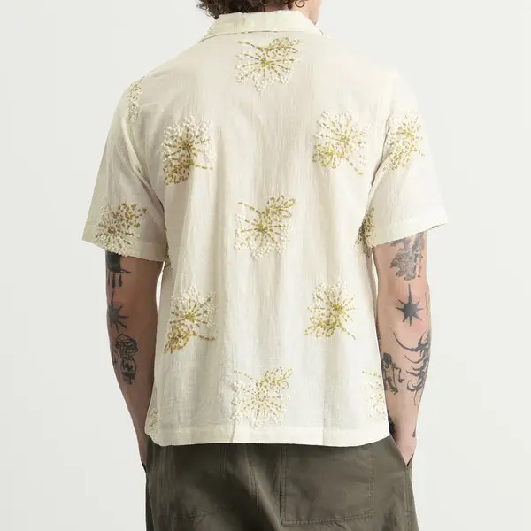 Universal Works Hand Embroidered Stripe Road Shirt