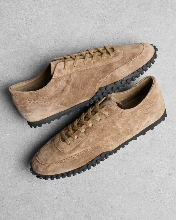 COMMON PROJECTS Minimal Runner Seventy Suede Sneakers