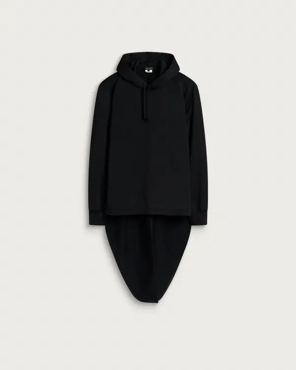 Comme Des Garçons Cotton Blend Drop Hem Hoodie