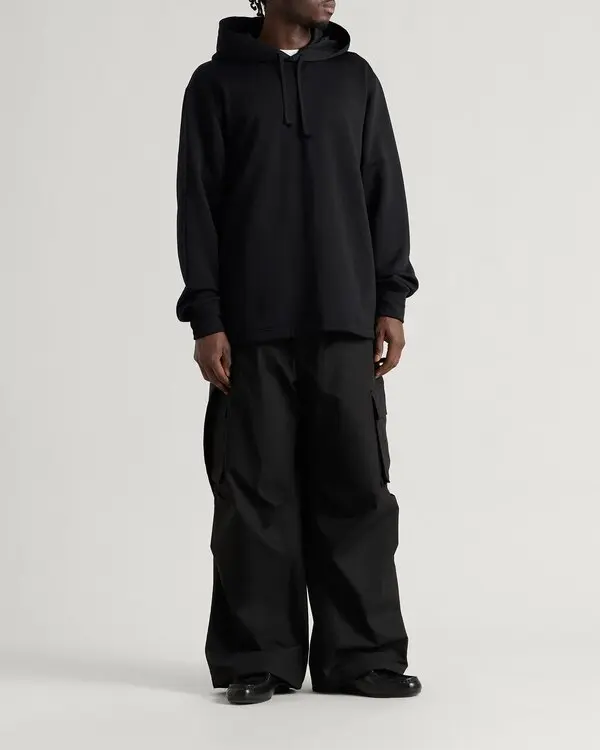 Comme Des Garçons Cotton Blend Drop Hem Hoodie