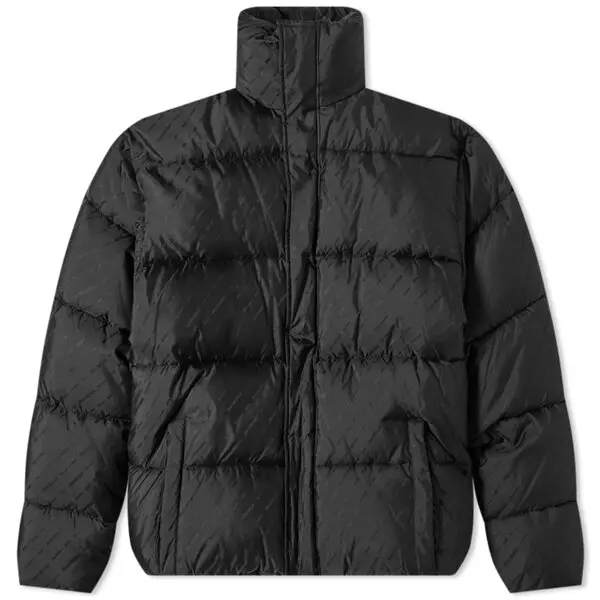 Balenciaga All Over Bb Logo Puffer Jacket