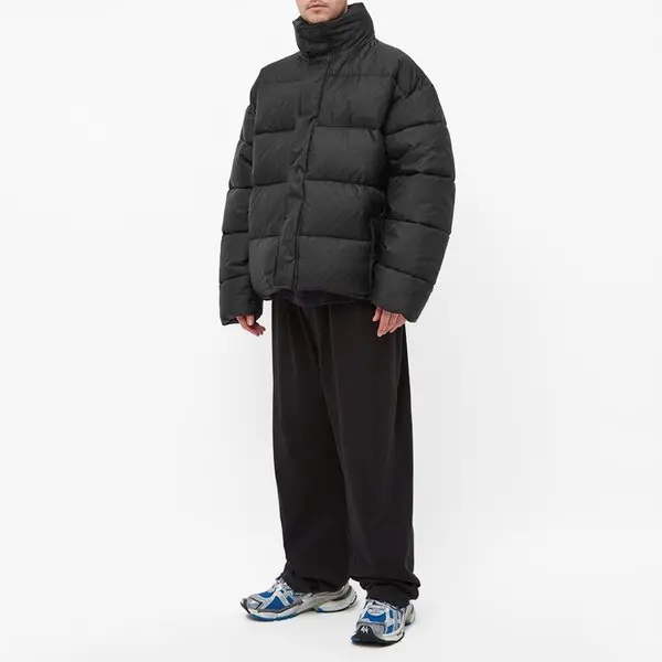 Balenciaga All Over Bb Logo Puffer Jacket