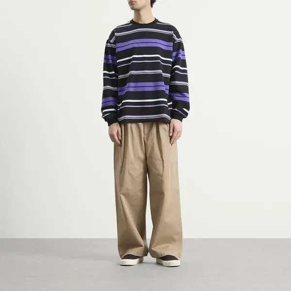 BEAMS Multi Stripe Long Sleeve T-shirt