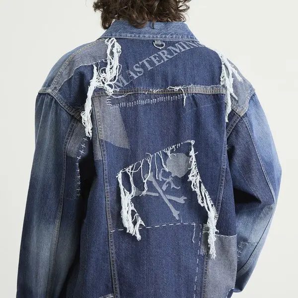 MASTERMIND WORLD Patchwork Jacquard Denim Jacket