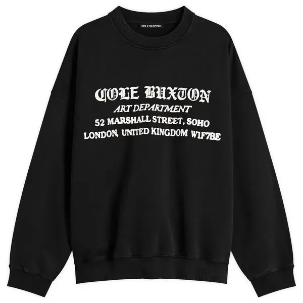 COLE BUXTON Art Department Sweatshirt - Black