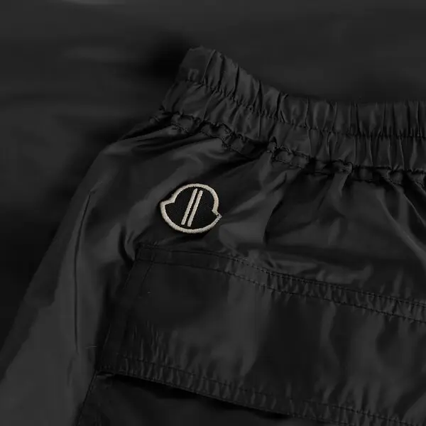 Rick Owens X Moncler Kiltshorts Drawstring Shorts - Black