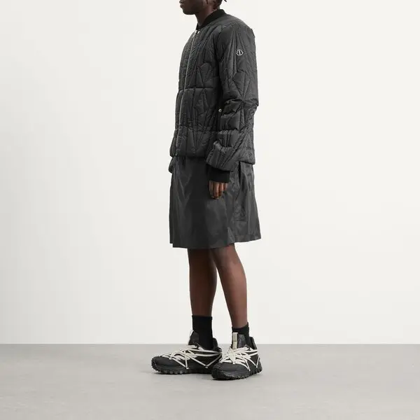 Rick Owens X Moncler Kiltshorts Drawstring Shorts - Black