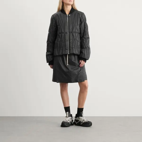 Rick Owens X Moncler Kiltshorts Drawstring Shorts - Black