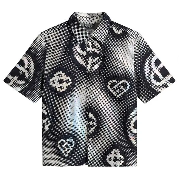 Casablanca Pearlescent Monogram Denim Shirt