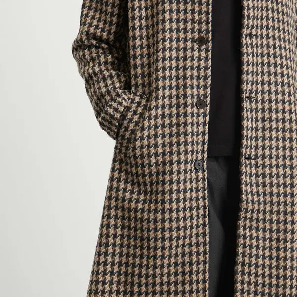 Universal Works Cortina Tweed Long Swing Coat Jacket