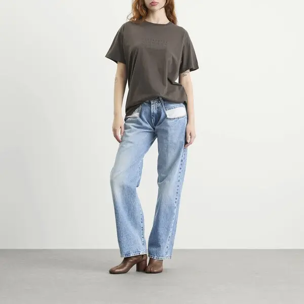 MAISON MARGIELA 5 Pockets Contrast Boyfriend Jeans