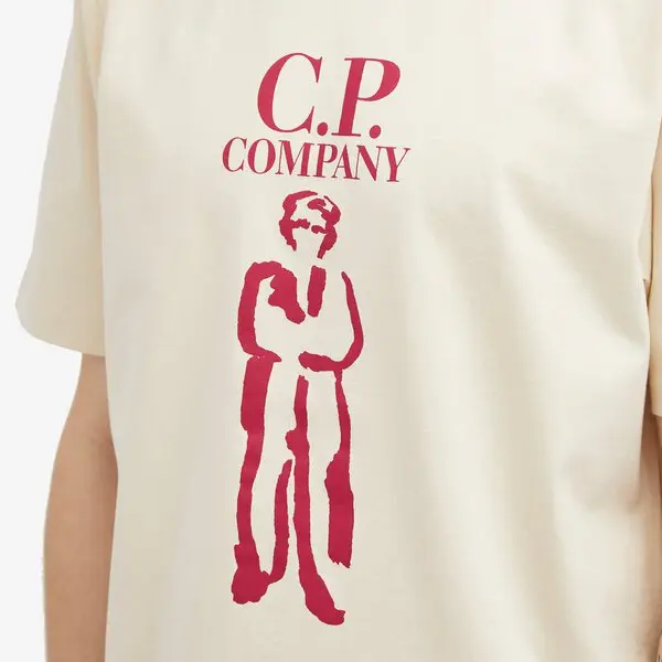 C.P. COMPANY 30/2 Mercerized Jersey Twisted British Sailor T-shirt