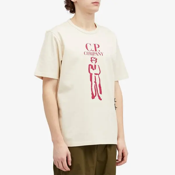 C.P. COMPANY 30/2 Mercerized Jersey Twisted British Sailor T-shirt