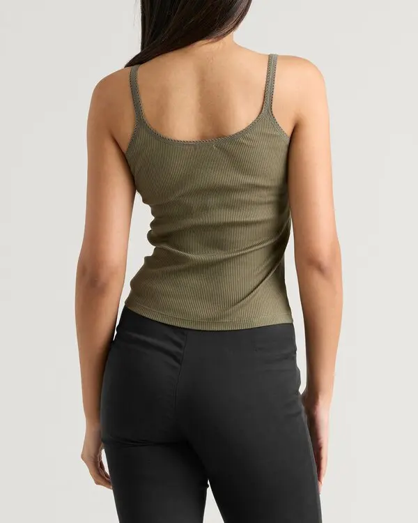 FRUITY BOOTY Intimo Lace Trim Tank Top