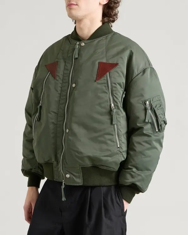 Comme Des Garçons Nylon Twill Bomber Jacket
