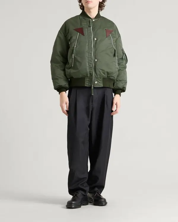 Comme Des Garçons Nylon Twill Bomber Jacket