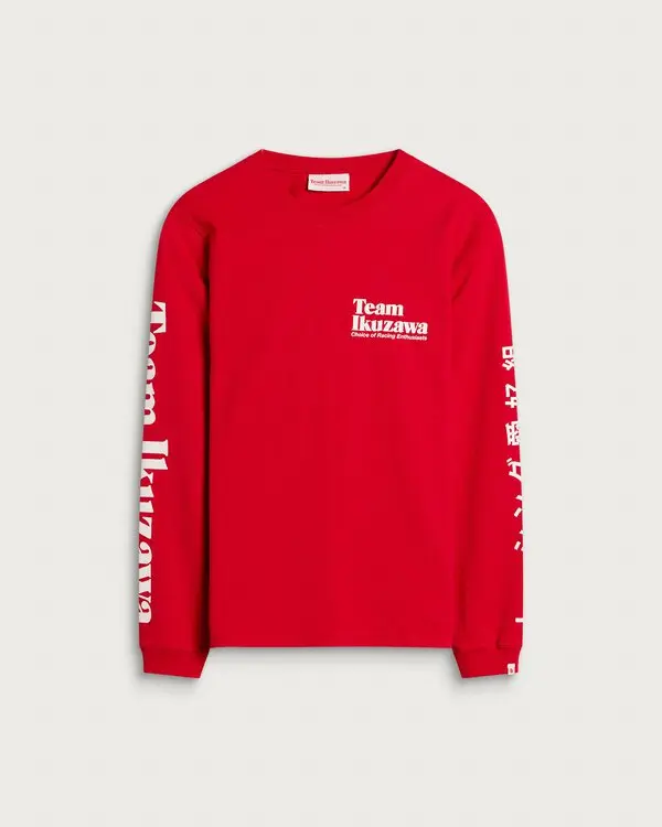 TEAM IKUZAWA Aikou-gumi Long Sleeve T-shirt - Red
