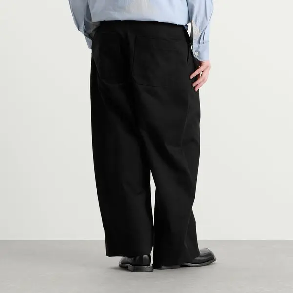 Studio Nicholson Sorte Deep Pleat Volume Pant