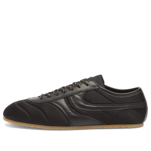 Dries Van Noten Leather & Suede Sneakers - Black