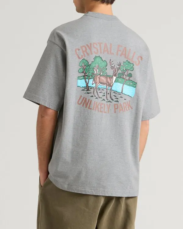UNLIKELY DRY GOODS Crystal Falls Graphic T-shirt