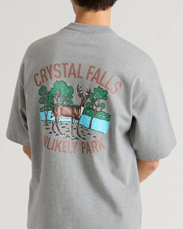 UNLIKELY DRY GOODS Crystal Falls Graphic T-shirt
