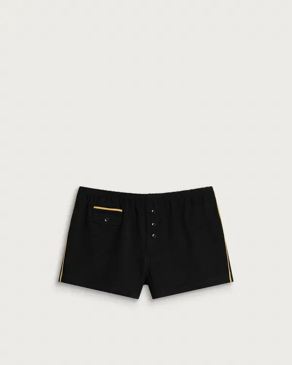 FRUITY BOOTY Cotton Jersey Shorts - Black