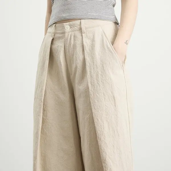 You Must Create Deadbeat Linen Trousers