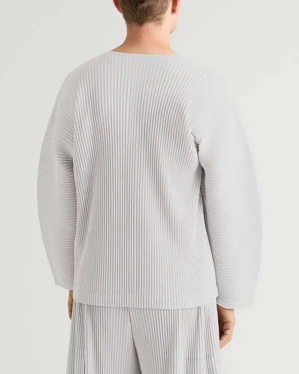 Issey Miyake Pleated Long Sleeve Top