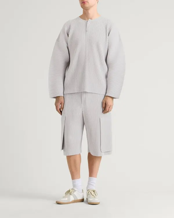 Issey Miyake Pleated Long Sleeve Top