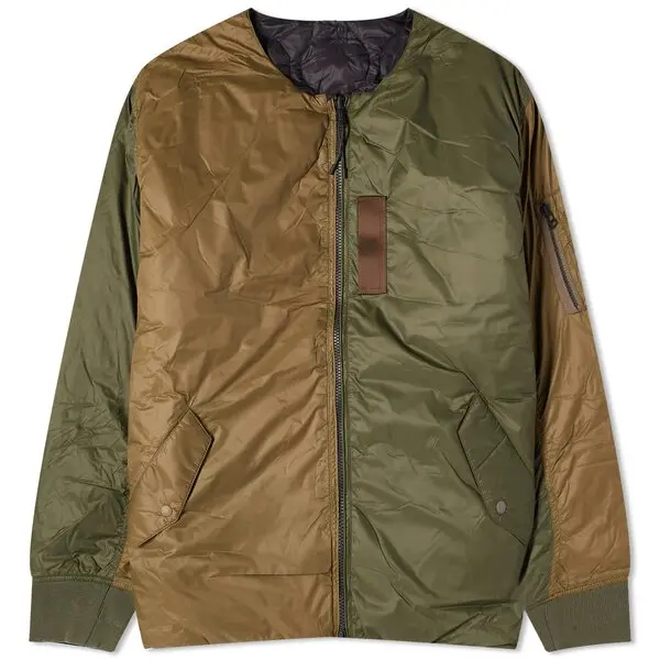 Taion X Beams Lights Reversible Ma-1 Down Jacket