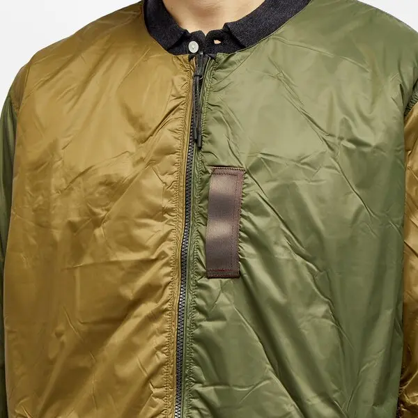 Taion X Beams Lights Reversible Ma-1 Down Jacket