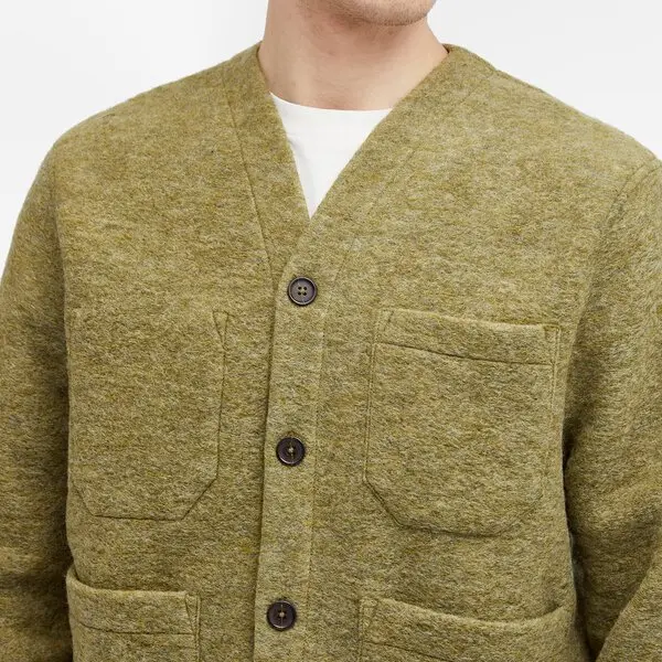 Universal Works Wool Fleece Cardigan Exclusive