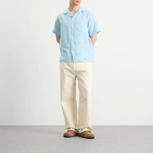 Portuguese Flannel Linen Camp Vacation Shirt