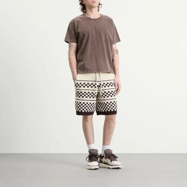 Amiri Checkered Mesh Shorts