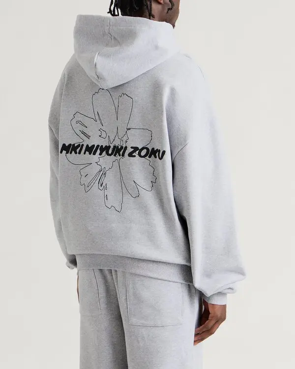 MKI MIYUKI ZOKU Wildflower Hoodie - Grey