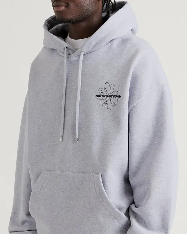 MKI MIYUKI ZOKU Wildflower Hoodie - Grey