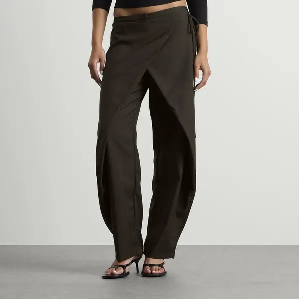 ST. AGNI Wrap Rouleau Pants
