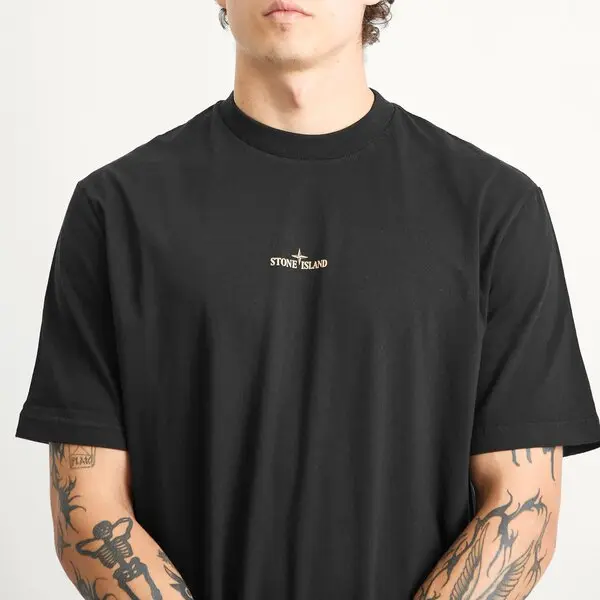 Stone Island Bleeding Numbers Compass Print T-shirt