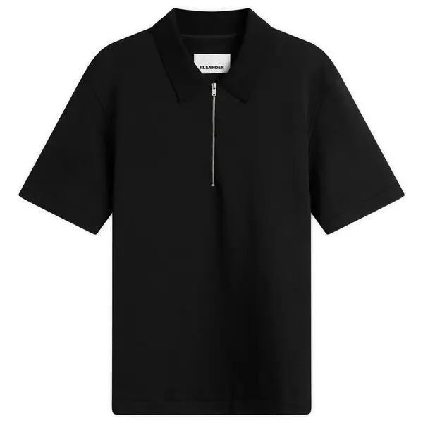 JIL SANDER Zip Shorts Sleeve Polo