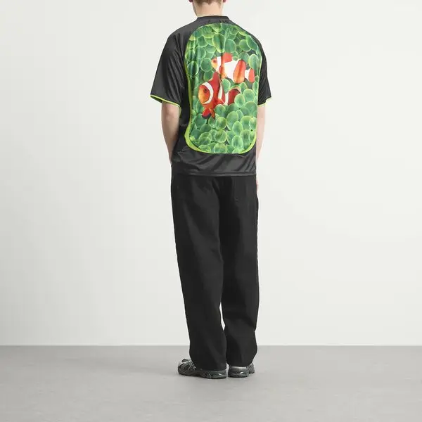 PLEASURES X Boiler Room Aqua Soccer Jersey T-shirt