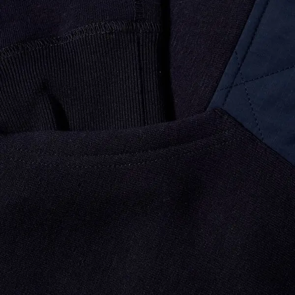 Comme Des Garçons Quilt Hem Crew Sweatshirt
