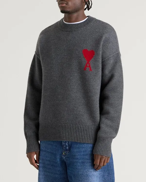 AMI Paris Crewneck Contrasted Adc Jumper